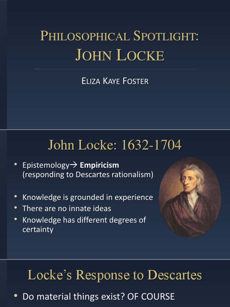 Phil-Philosophical Spotlight 3 - John Locke | PDF