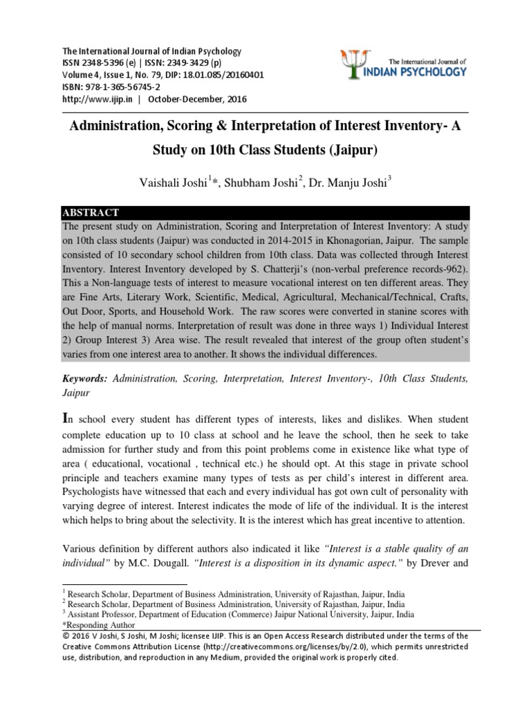 CNPR Reliability Interest Test | PDF | Psychology | Applied Psychology