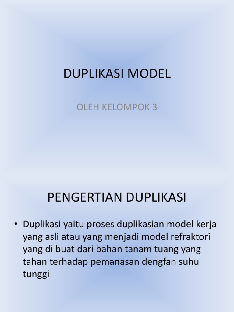 Duplikasi Model | PDF | Seni