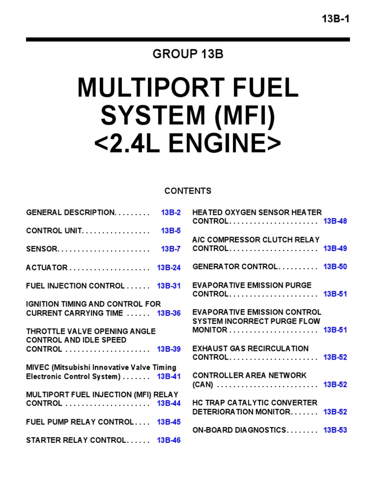 GR00004700 13B PDF | PDF | Throttle | Fuel Injection