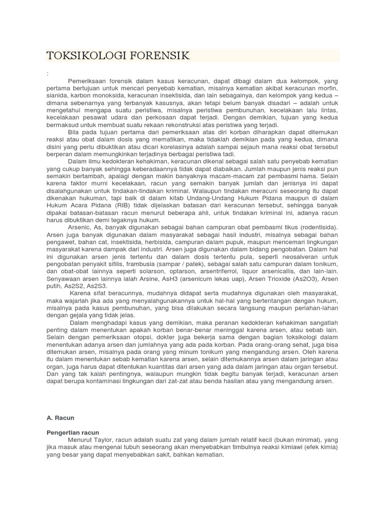 Toksikologi Forensik Pdf