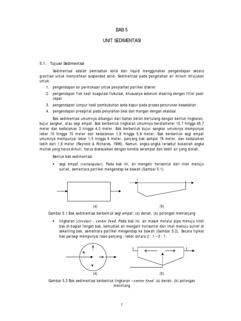 Bab 5 Unit Sedimentasi-Unlocked | PDF