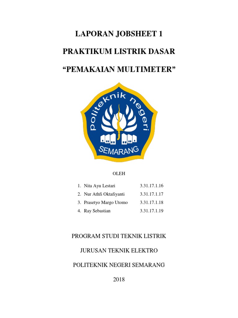 Laporan Jobsheet 1 Ok | PDF | Sains & Matematika | Teknologi & Rekayasa