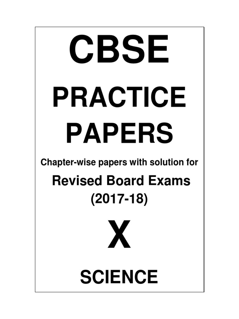 10 Science Test Papers Board Demo | PDF | Sodium Carbonate | Redox