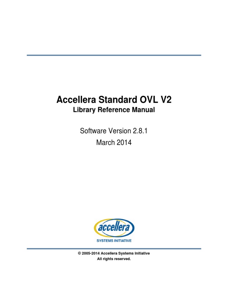 Accellera Standard OVL V2 PDF | PDF | Hardware Description Language ...