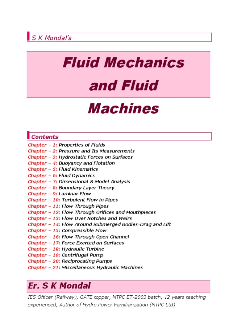 Fluid Mechanics&Machines Q&A | PDF | Viscosity | Shear Stress