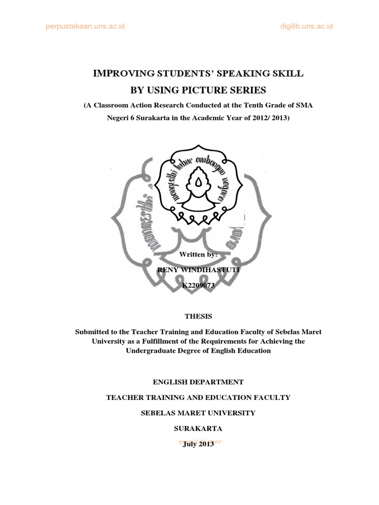 Improving Students' Speaking Skill | PDF | Epistemology | Communication