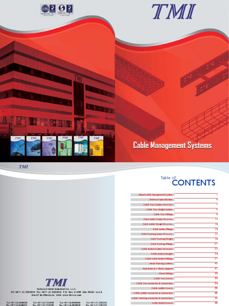 Cable Management System | PDF | Corrosion | Stainless Steel