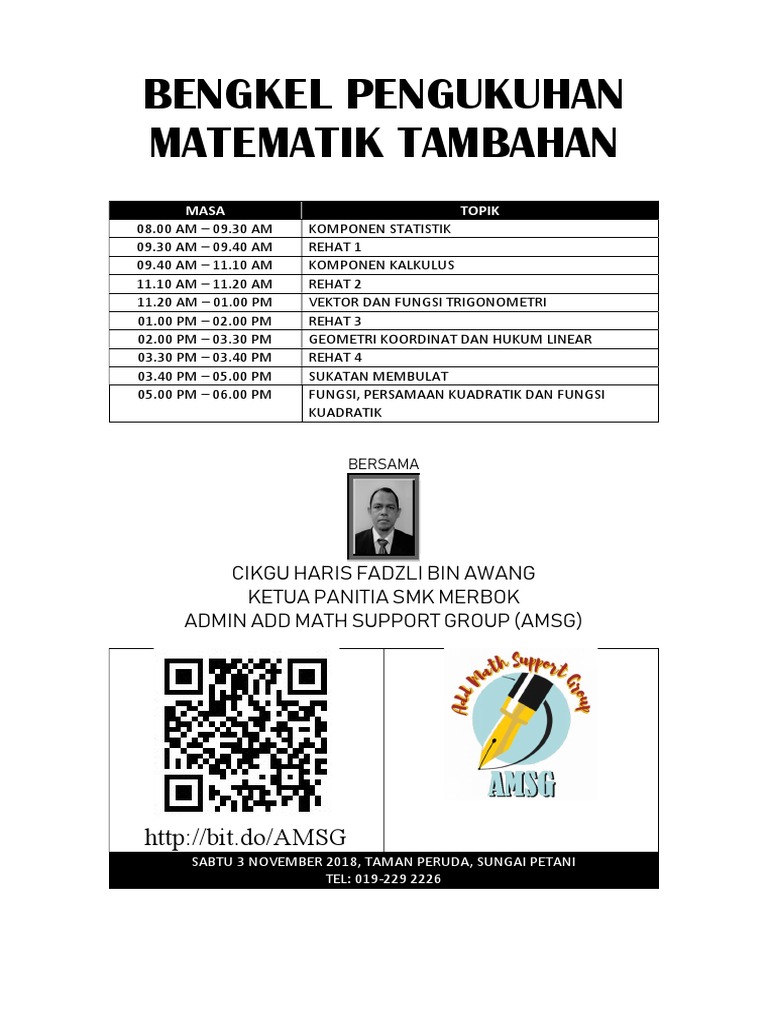 Modul Bengkel Pengukuhan Matematik Tambahan 2018 | PDF