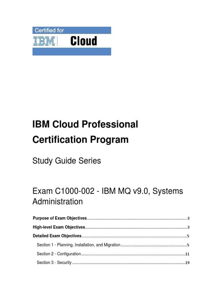 MQ Detailed Exam Objectives | PDF | Backup | Transport Layer Security