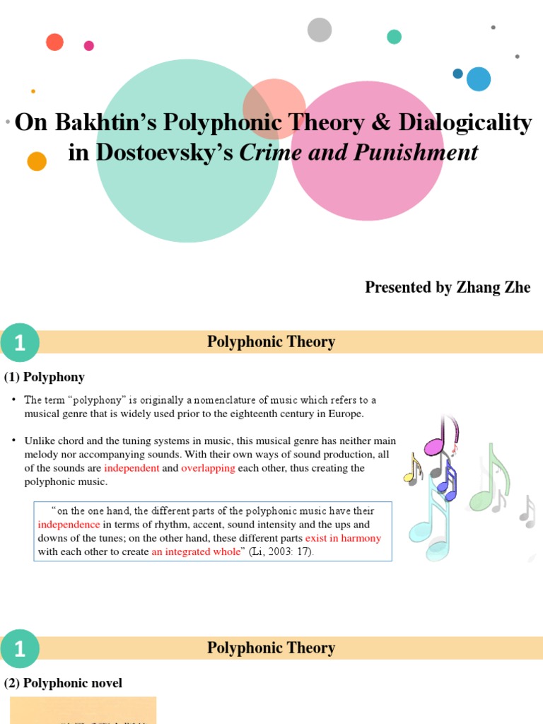 On Bakhtin's Polyphonic Theory & Dialogicality in Dostoevsky's Crime ...