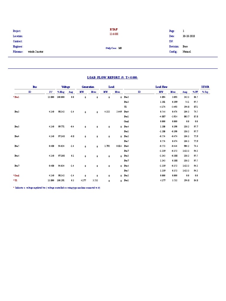 Electrical Load Flow Analysis | PDF | Electrical Engineering ...