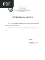 Certificate of Separation From Employment - SSS | PDF