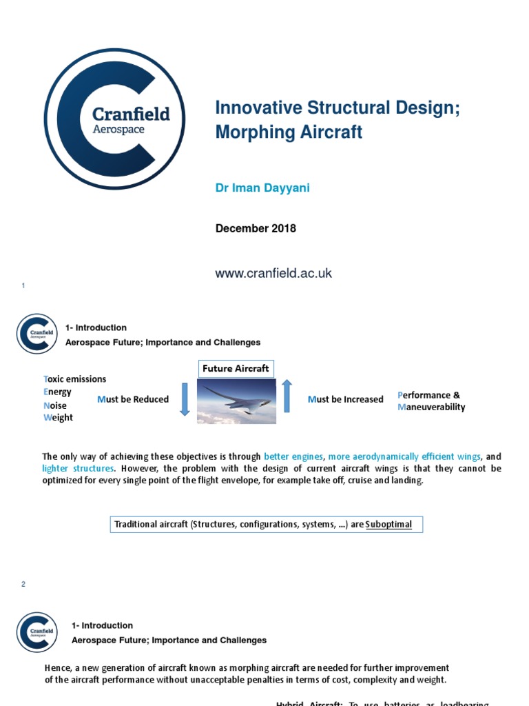 Structural Design-Morphing Aircraft | PDF | Composite Material | Stress ...