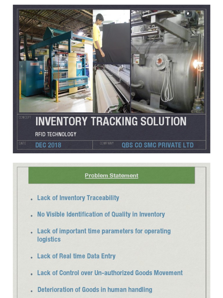 RFID Inventory Tracking Solution | PDF | Radio Frequency Identification ...