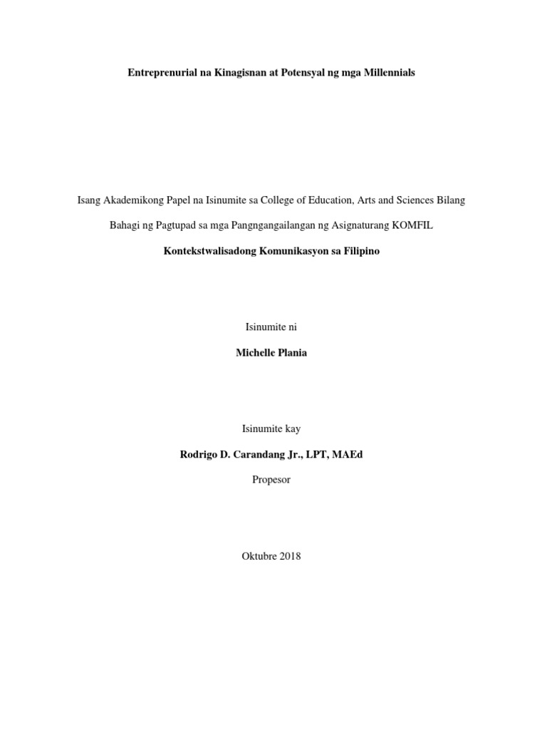 Filipino RRL Sample | PDF