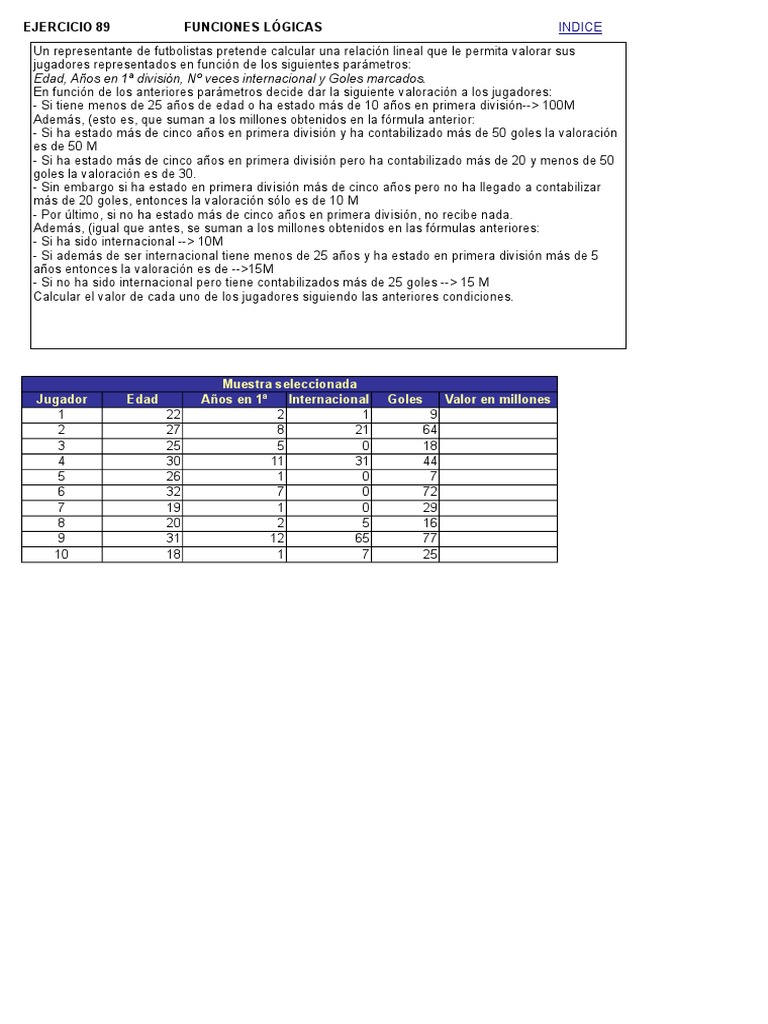 Ejercicios de Funciones Logicas | PDF