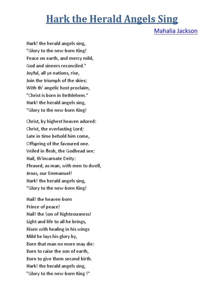 Hark The Herald Angels Sing | PDF
