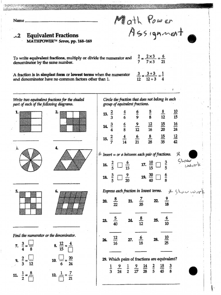 Math Power 52 and 53 | PDF