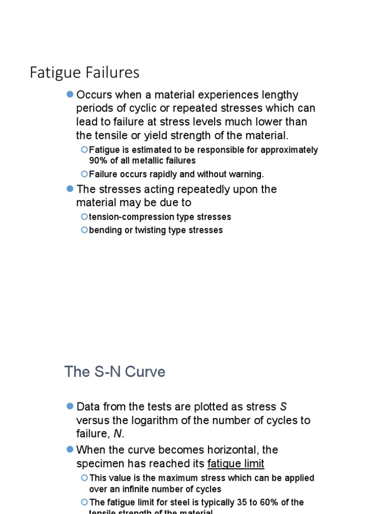 Fatigue Failures | PDF | Science & Mathematics | Technology & Engineering