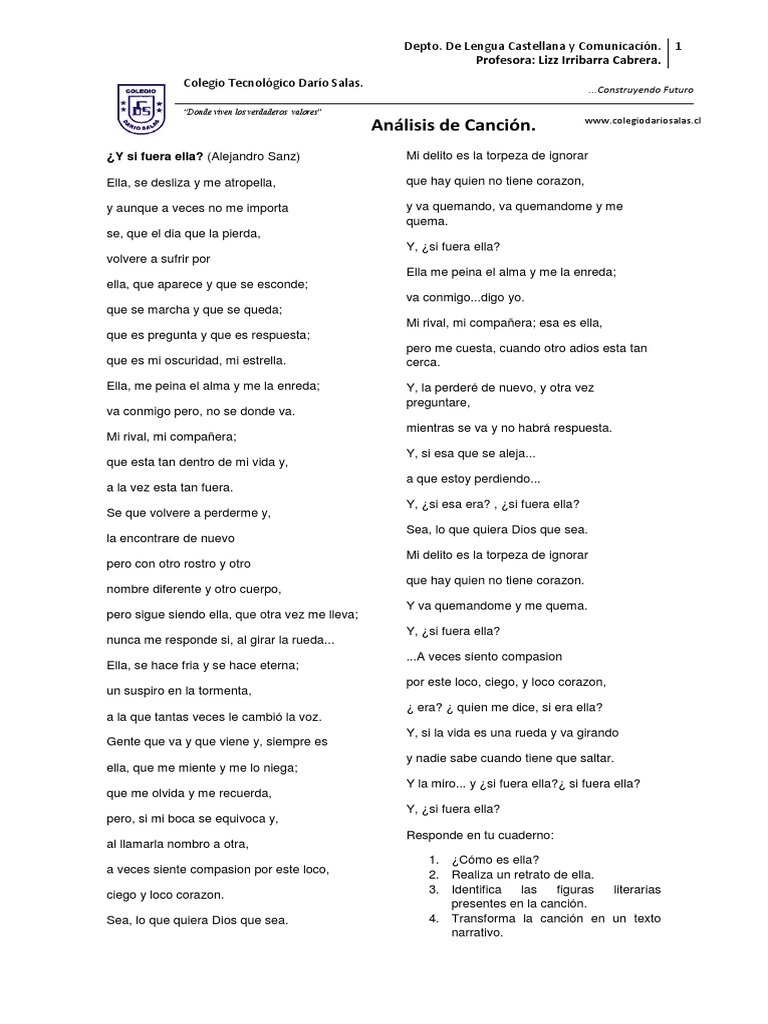 Análisis de Canción | PDF | Ocio