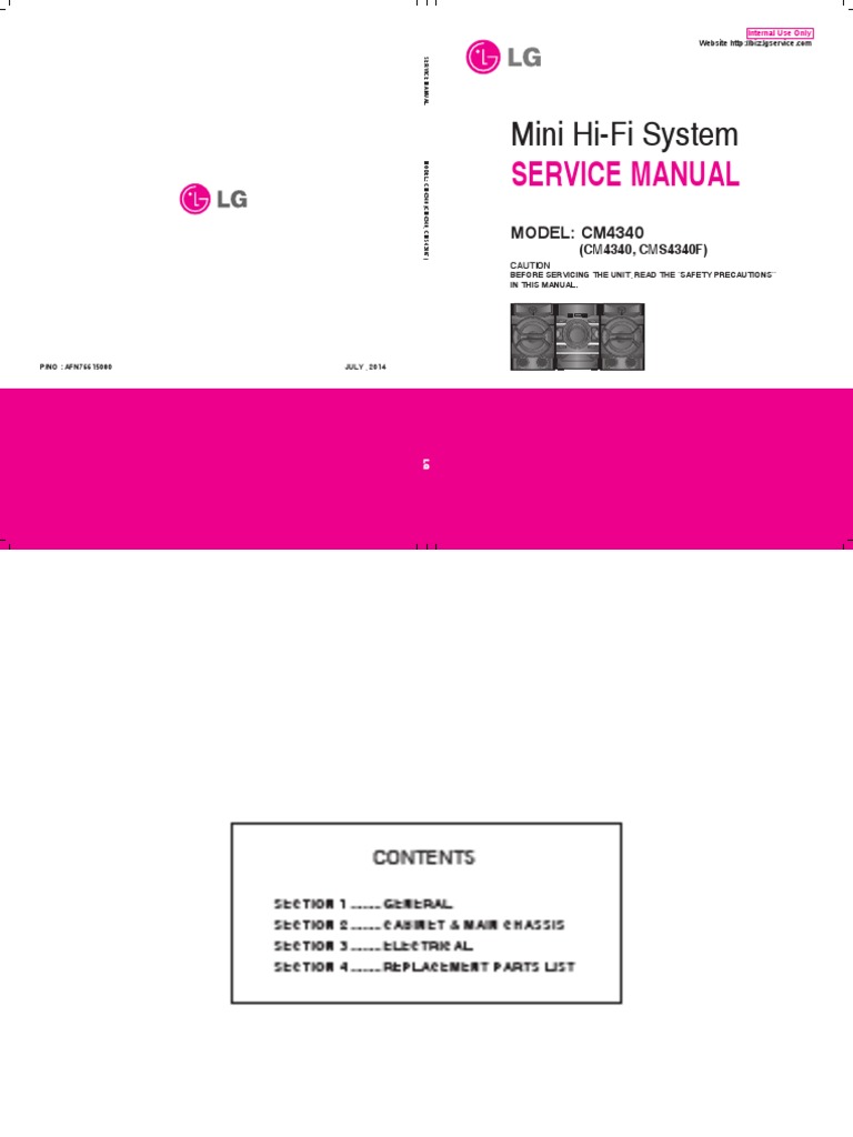 LG CM4340 | PDF | Electrostatic Discharge | Electrostatics