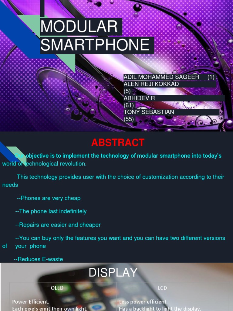 Modular Smartphone | PDF | Codec | Digital Audio