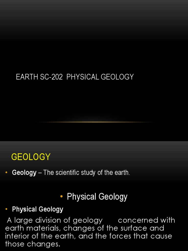 Introduction to Physical Geology Concepts | PDF | Geology | Earth Sciences