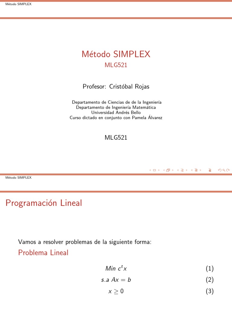 Método Simplex | PDF | Algoritmos | Geometría