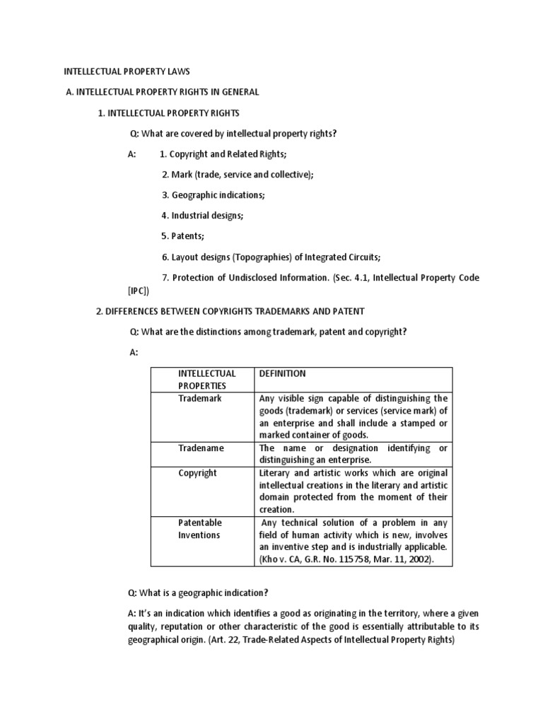 Intellectual Property Law2 | PDF | Patent Application | Glossary Of Patent Law Terms