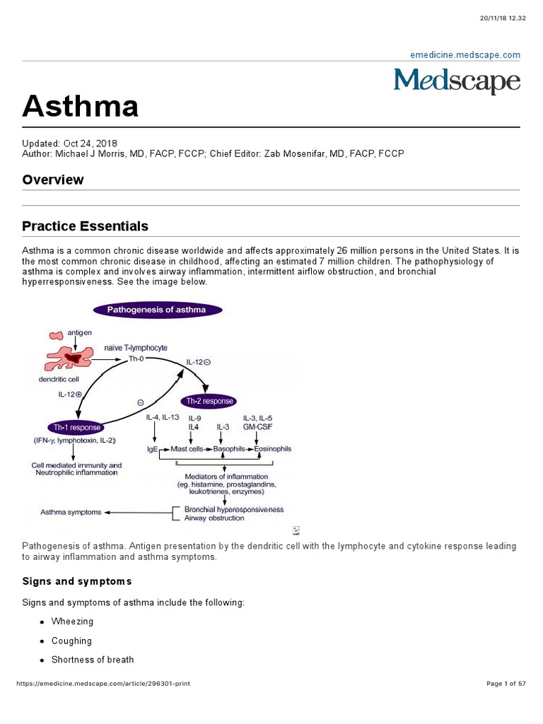 Asthma: Signs and Symptoms | PDF | Asthma | Inflammation