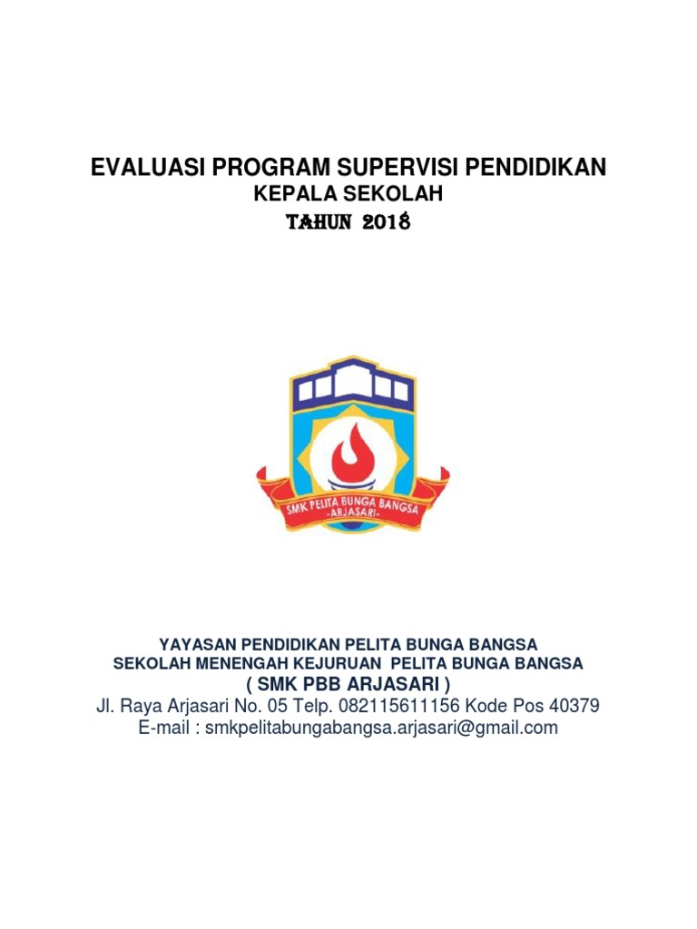 Program Supervisi Kepsek PBB | PDF