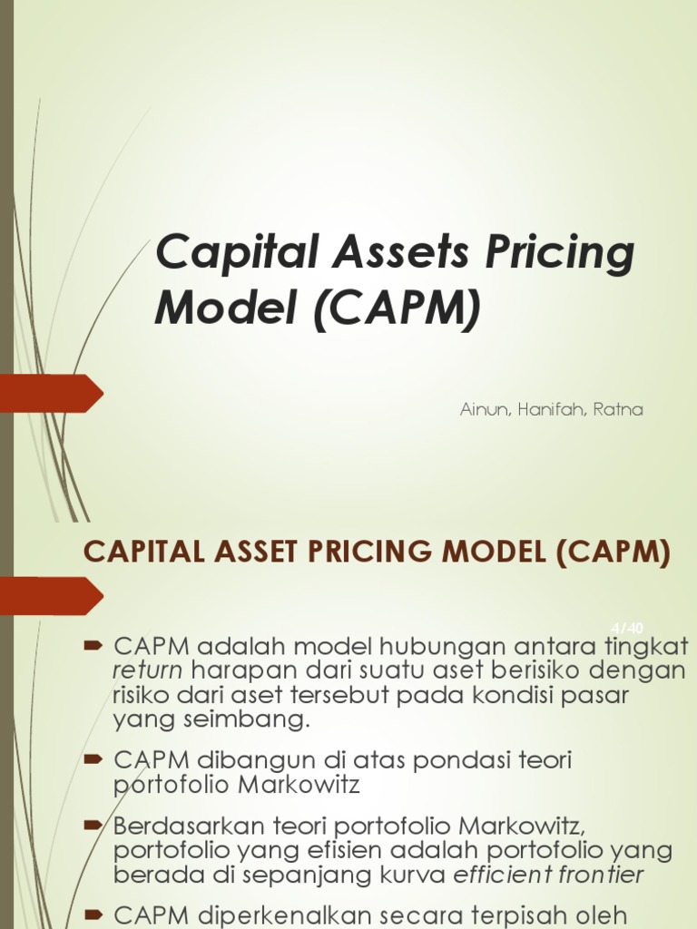 CAPM | PDF