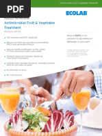 Vegetable Sanitizing - Control Sheet | PDF | Chemistry | Nature