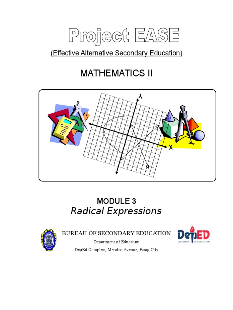 Module 3 Radical Expressions | PDF | Fraction (Mathematics) | Abstract ...