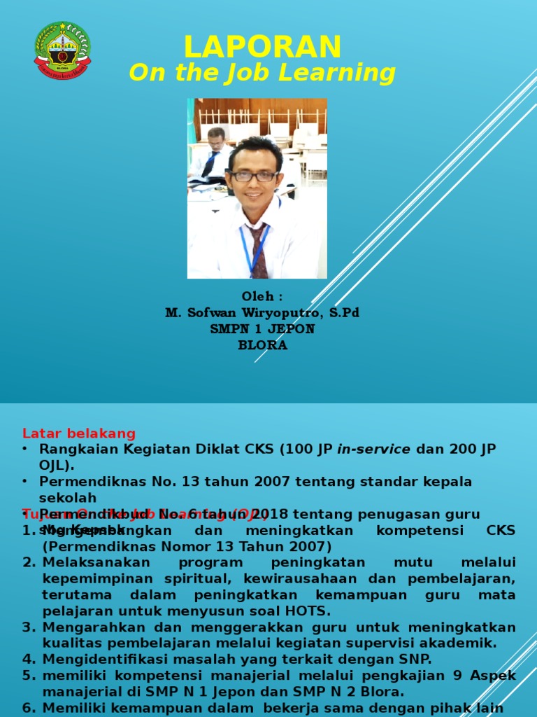 Laporan Ojl Sofwan Blora Final | PDF