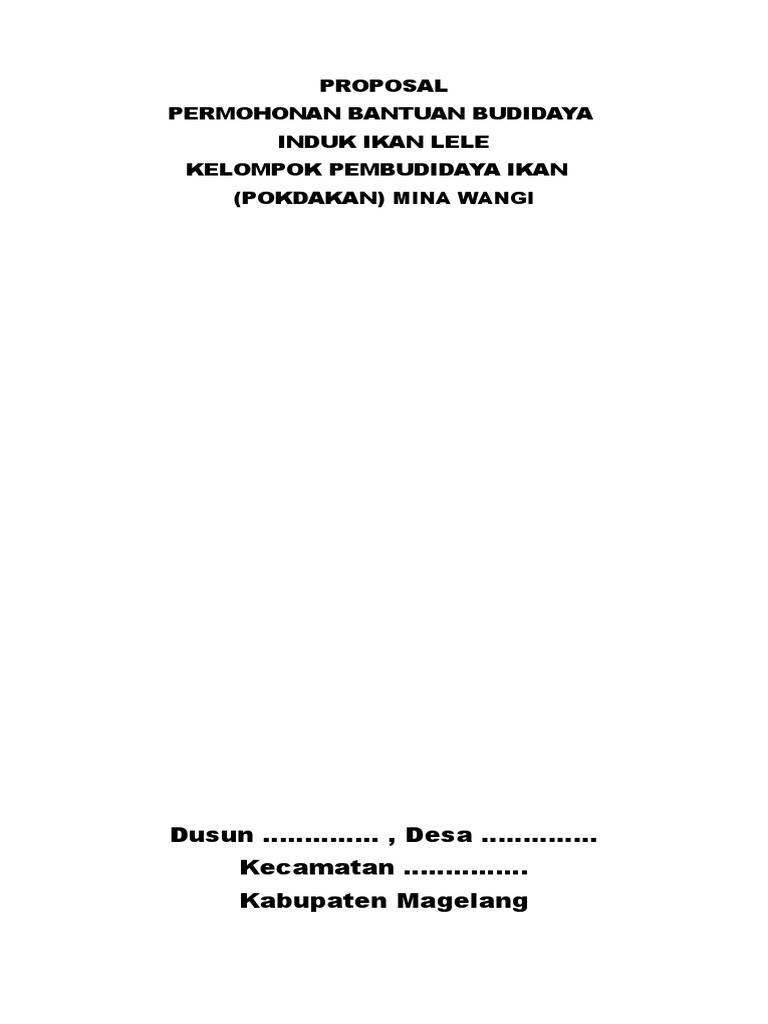 Proposal Perikanan | PDF