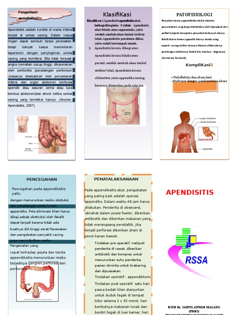 Leaflet Apendisitis | PDF