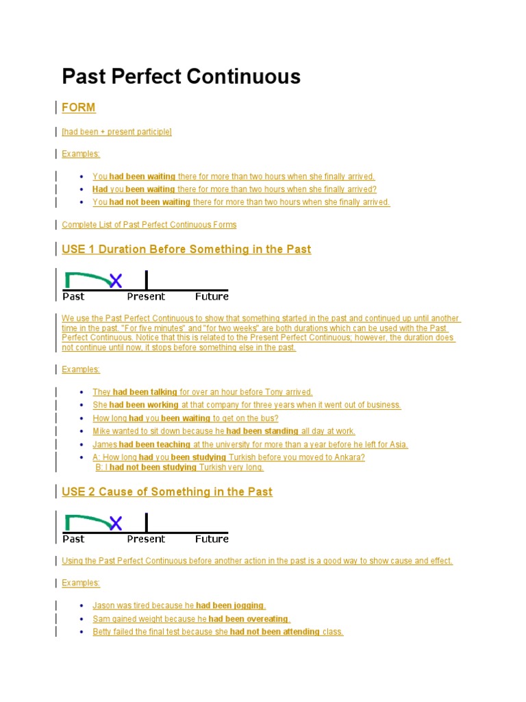 Past Perfect Continuous: Had You Been Waiting There For More Than Two ...