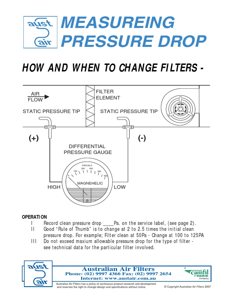 Filter Pressure Drop PDF | PDF