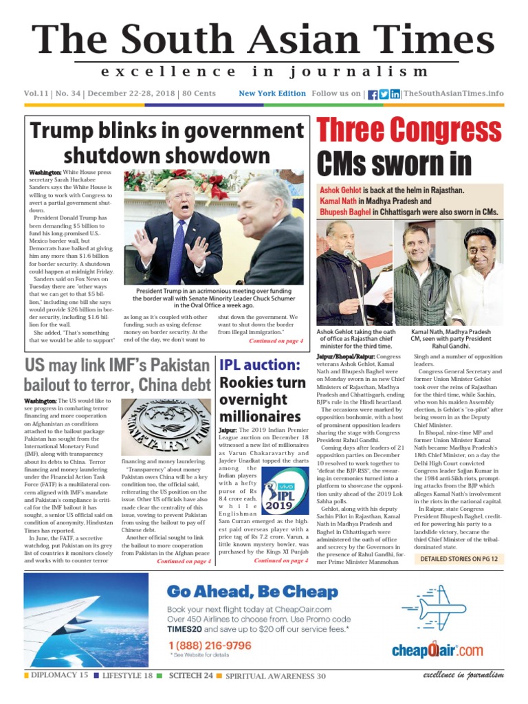 The South Asian Times: Three Congress | PDF | Donald Trump | American ...