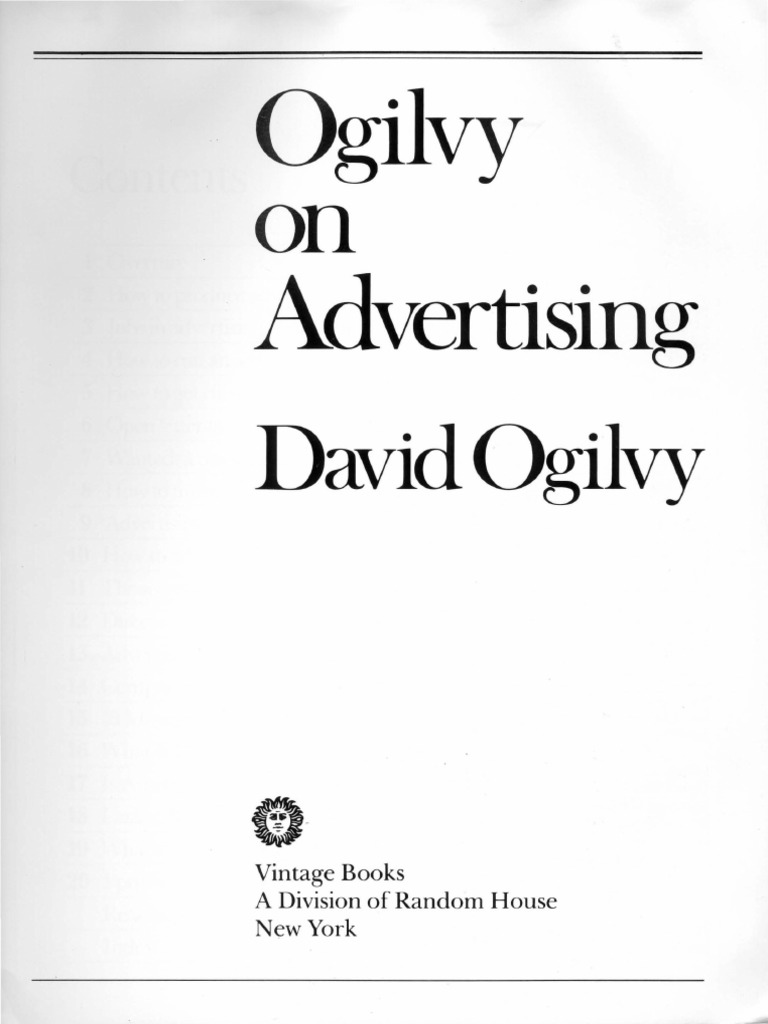 Ogilvy On Advertising | PDF | Mercedes Benz | Advertising