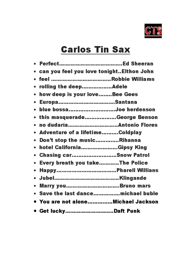 Repertorio Carlos Tin | PDF