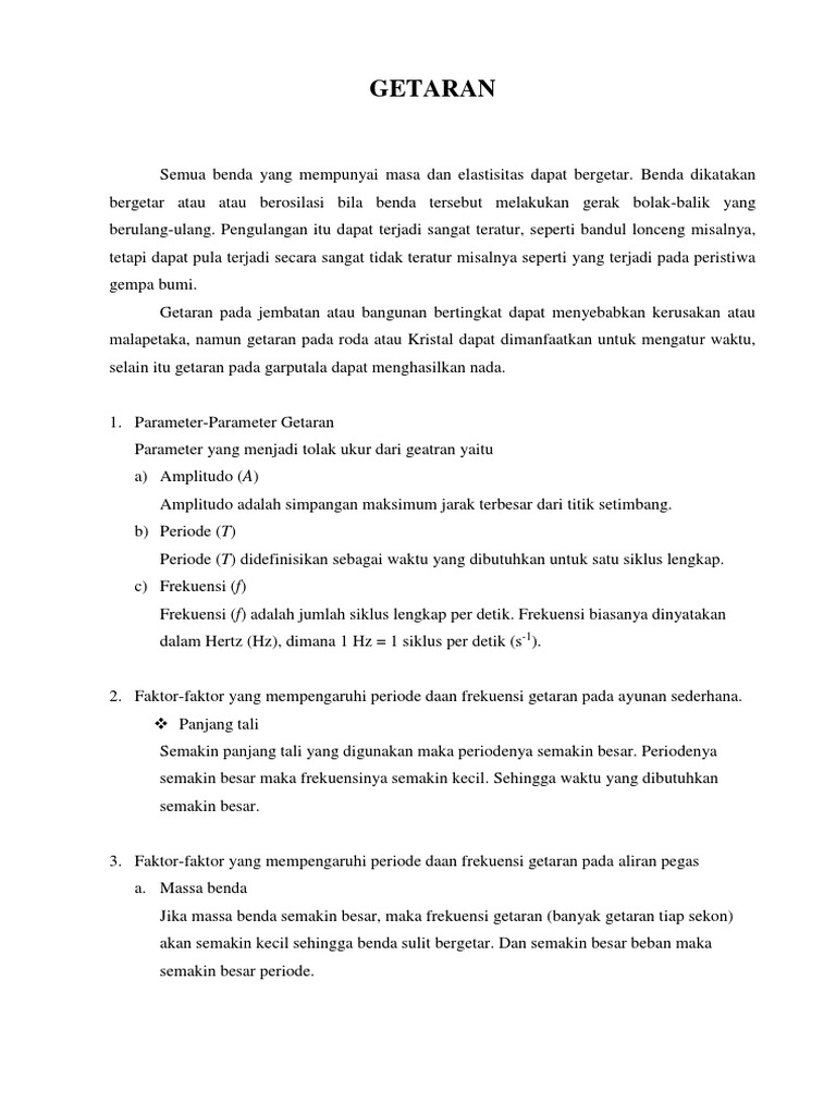 GETARAN | PDF