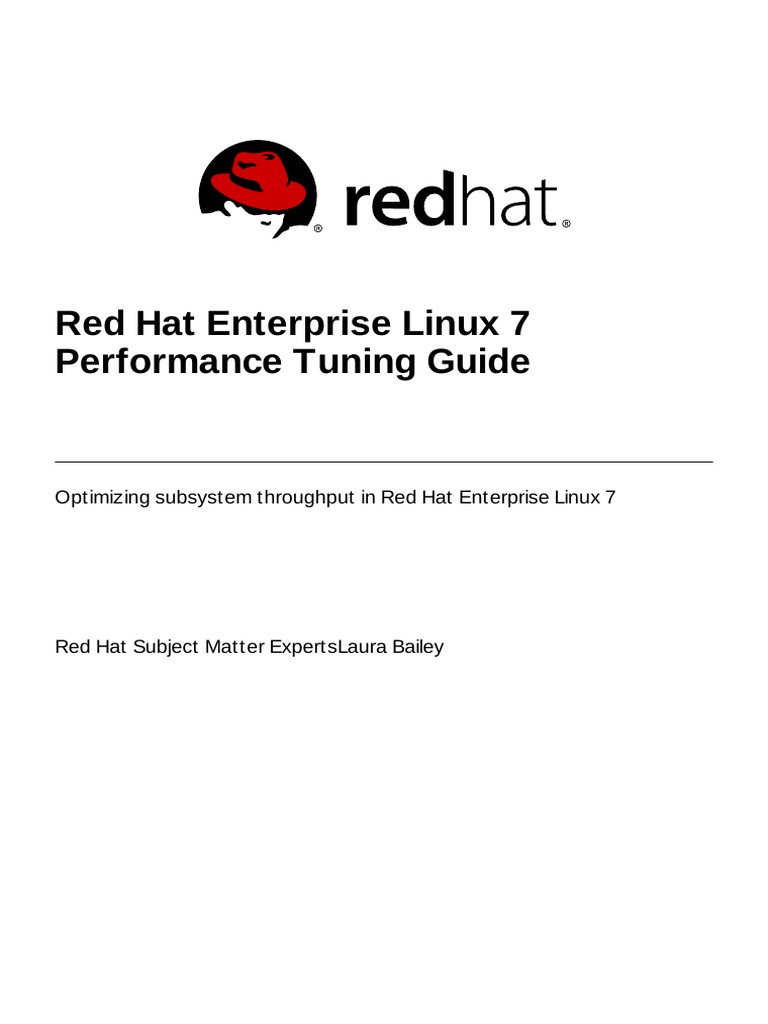Red Hat Enterprise Linux-7-Performance Tuning Guide-en-US PDF | PDF | Thread (Computing ...
