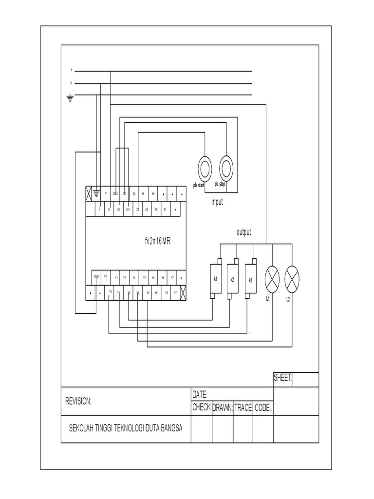 PLC Wirring Model | PDF