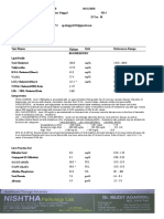 Lal Pathlabs Report | PDF | Medical Specialties | Blood