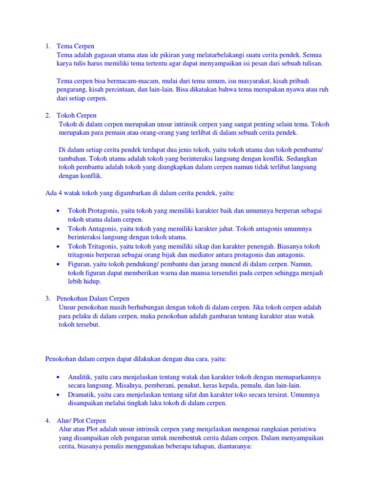 Tema Cerpen | PDF