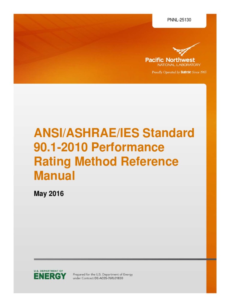 ANSI/ASHRAE/IES Standard 90.1-2010 Performance Rating Method Reference ...