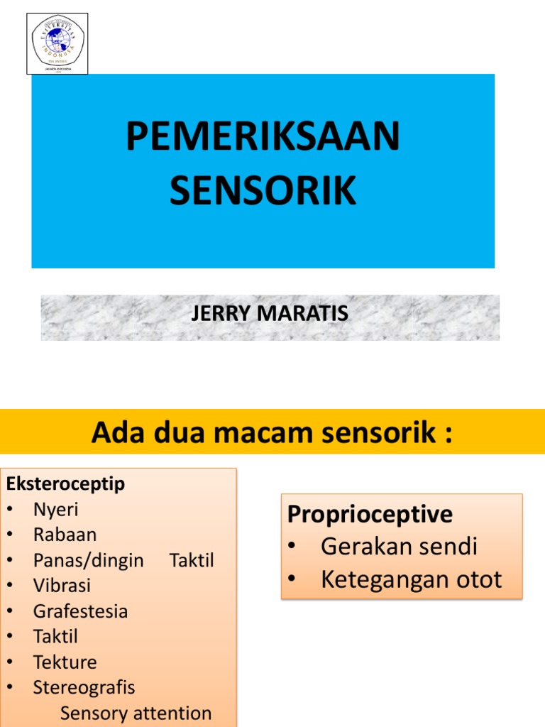 FFN225 (Pemeriksaan Sensorik) | PDF
